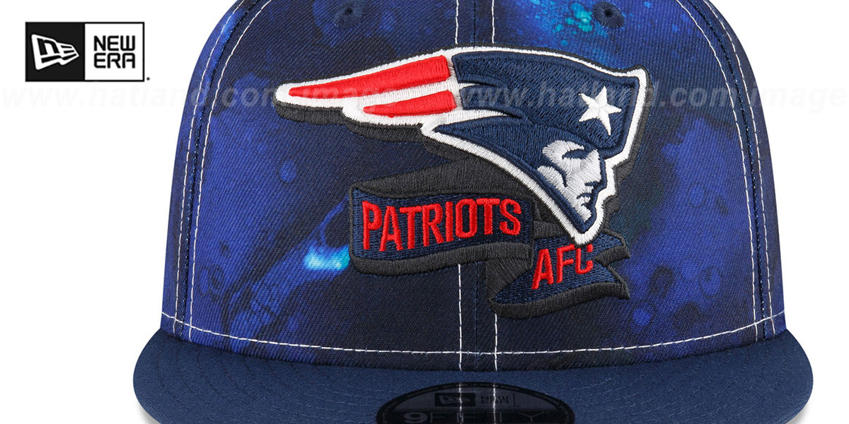 New England Patriots 2022 NFL SIDELINE TIE-DYE SNAPBACK Hat