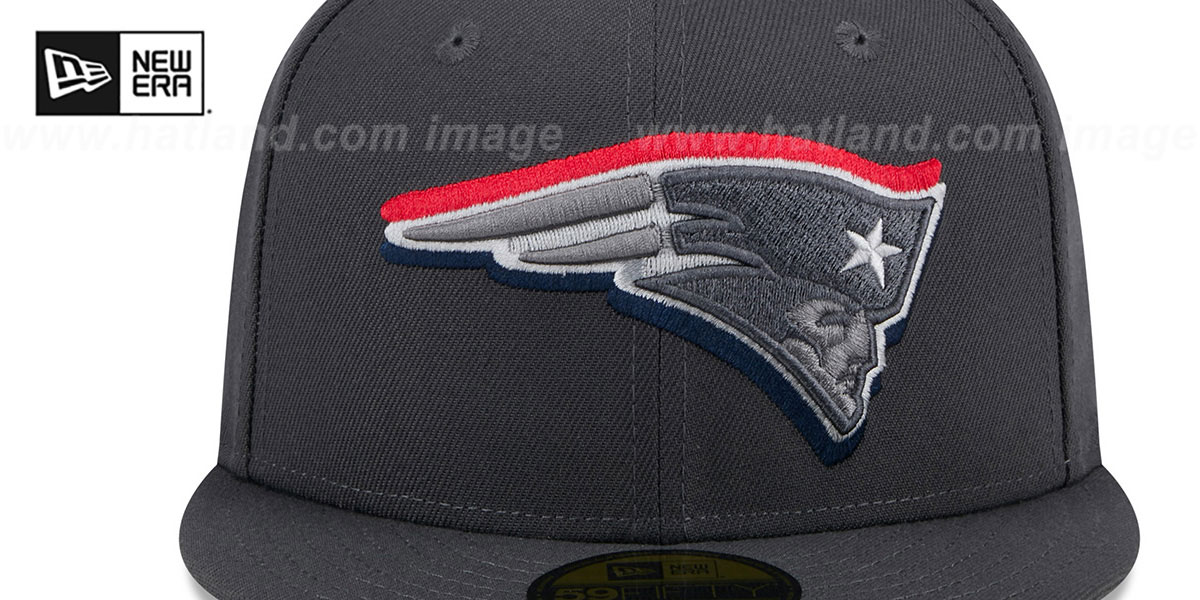 New England Patriots 2024 ONSTAGE NFL DRAFT Grey Fitted Hat