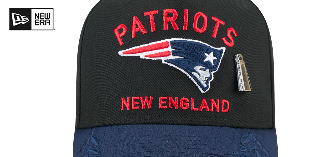 New England Patriots 2025 NFL DRAFT ONSTAGE A-FRAME Black-Navy Fi