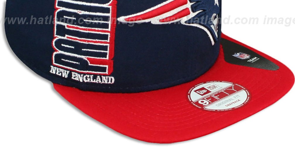 New England Patriots RALLYMARK SNAPBACK Navy-Red Hat