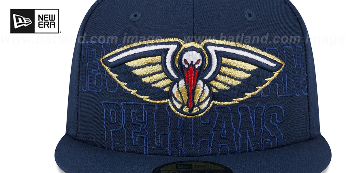 New Orleans Pelicans 2023 NBA DRAFT Navy Fitted Hat