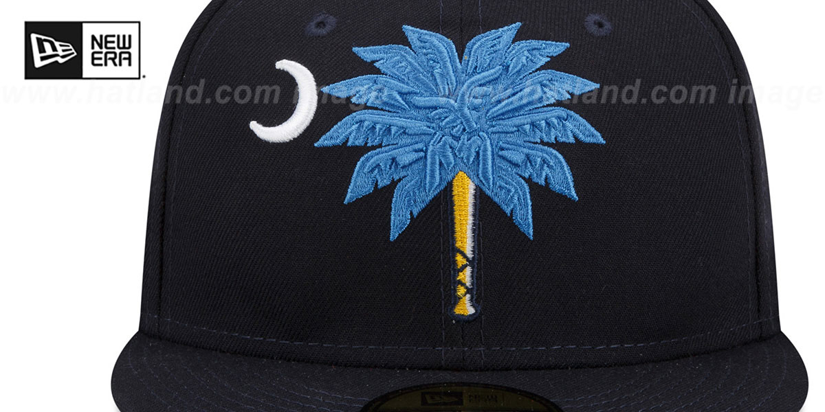 Myrtle Beach Pelicans THEME NIGHT Navy Fitted Hat by New Era