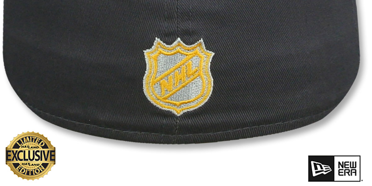 Pittsburgh Penguins GREY TONE Grey-Charcoal-Gold Fitted Hat