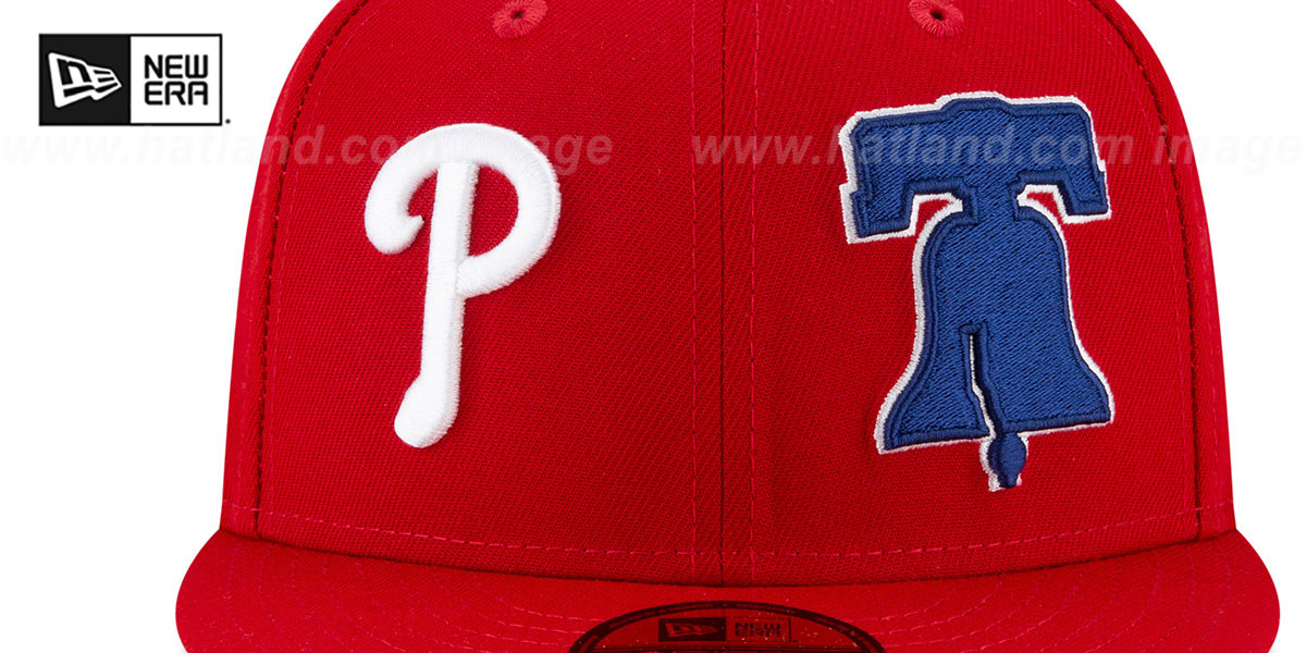 Philadelphia Phillies EVOLUTION-PATCHES Red Fitted Hat