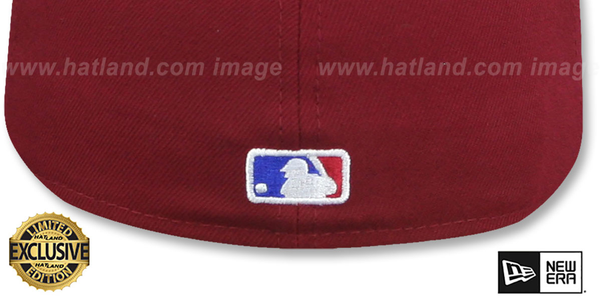 Philadelphia Phillies PHILLIE PHANATIC Burgundy Fitted Hat