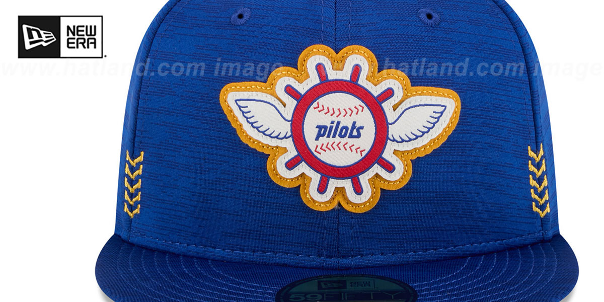 Seattle Pilots 2024 COOPERSTOWN CLUBHOUSE Heather Royal Fitted Ha