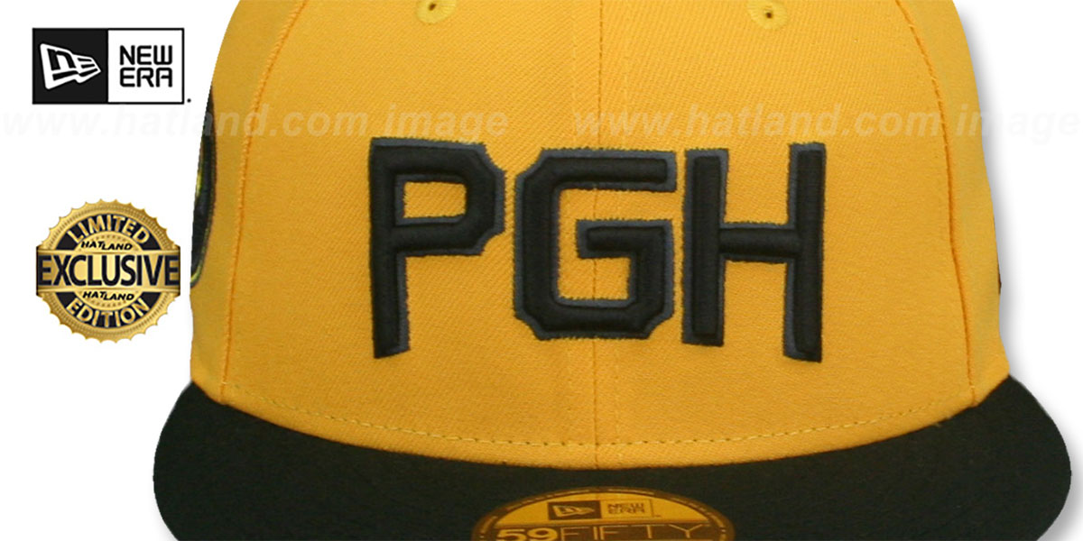 Pittsburgh Pirates ALTERNATE CITY CONNECT Gold-Black Fitted Hat