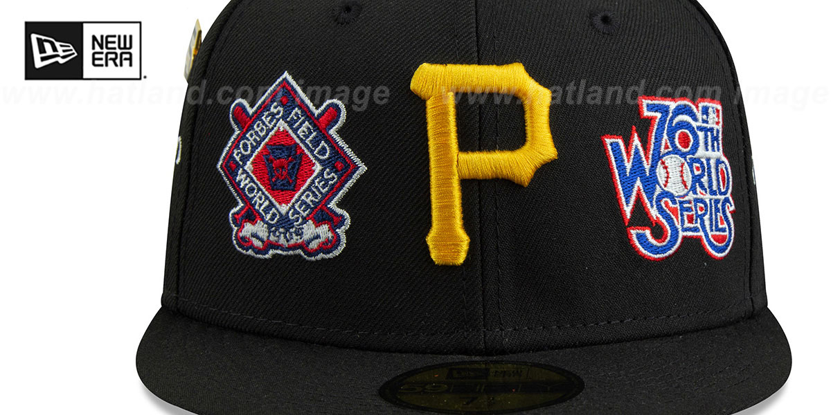 Pittsburgh Pirates HISTORIC CHAMPIONS Black Fitted Hat