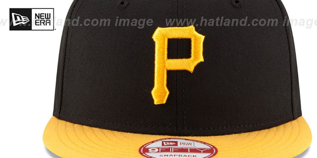 Pittsburgh Pirates MLB STAR-TRIM SNAPBACK Black-Gold Hat