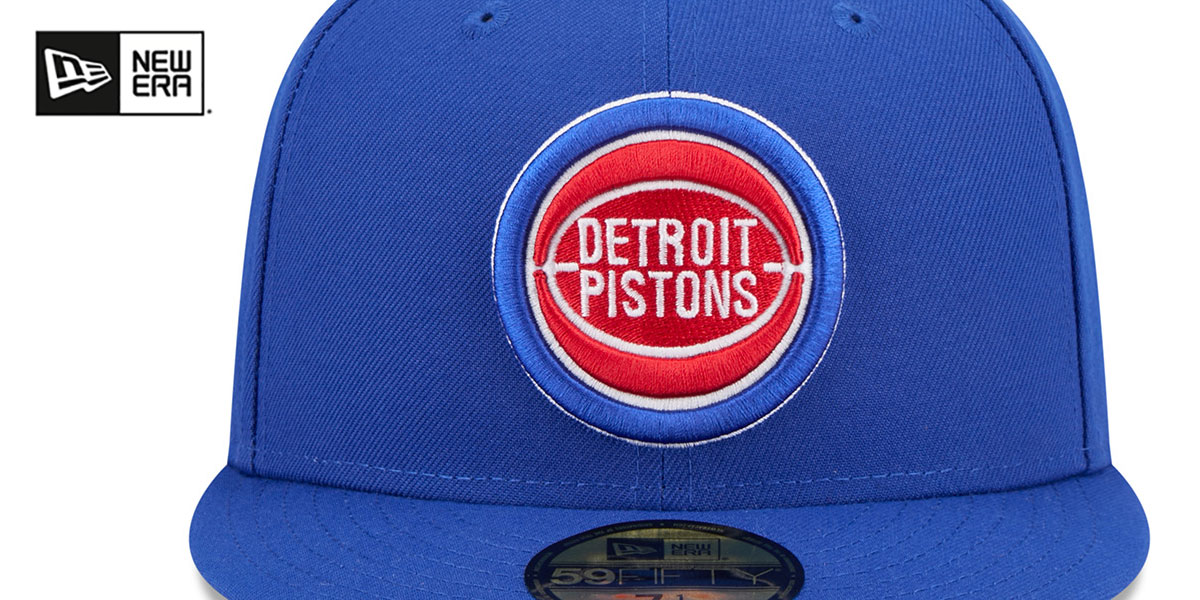 Detroit Pistons 1990 Finals ANNIVERSARY SIDE-PATCH Royal Fitted H