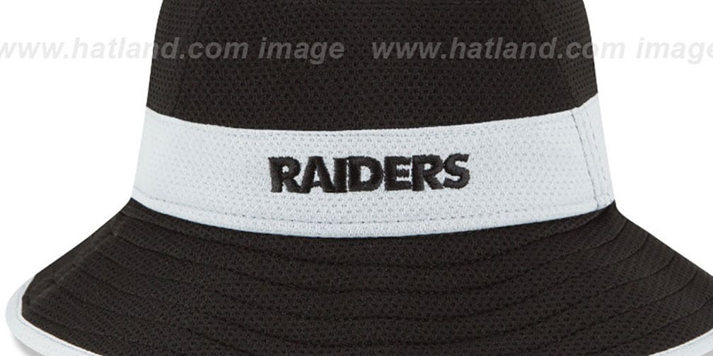 Raiders 2015 NFL TRAINING BUCKET Black Hat by New Era