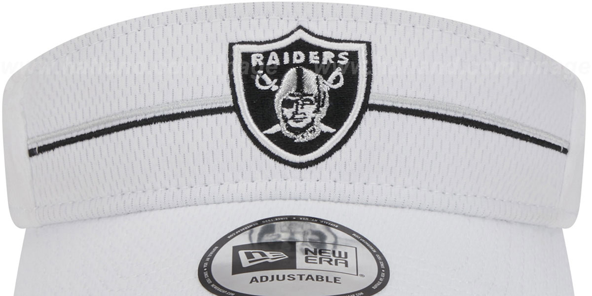 Las Vegas Raiders 2023 NFL TRAINING CAMP VISOR White