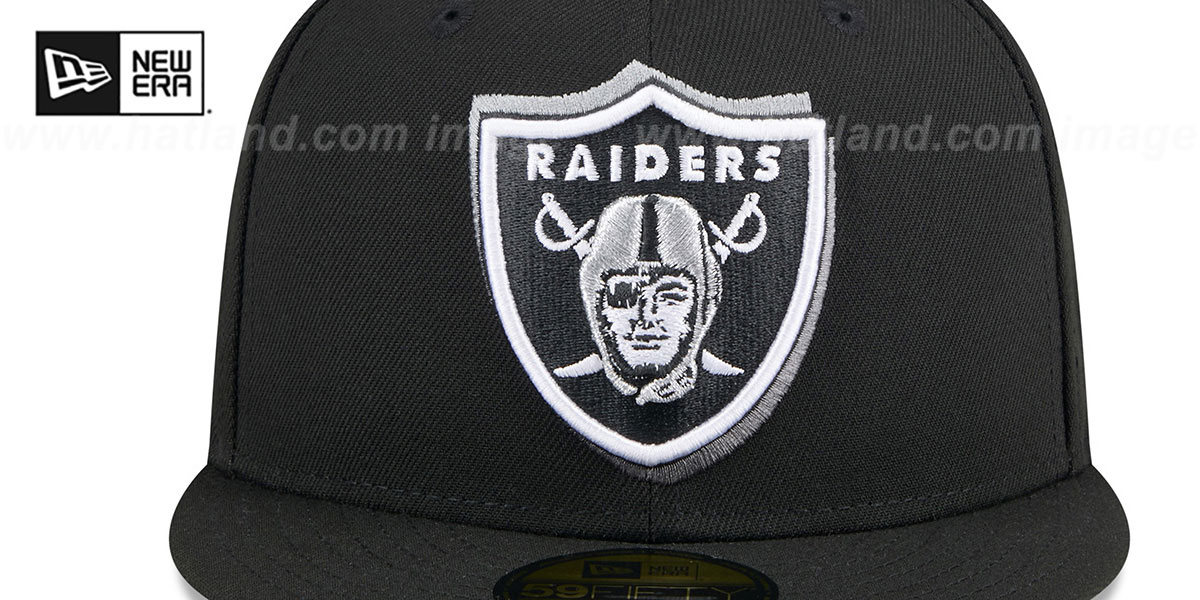 Las Vegas Raiders 2024 NFL DRAFT Black Fitted Hat by New Era