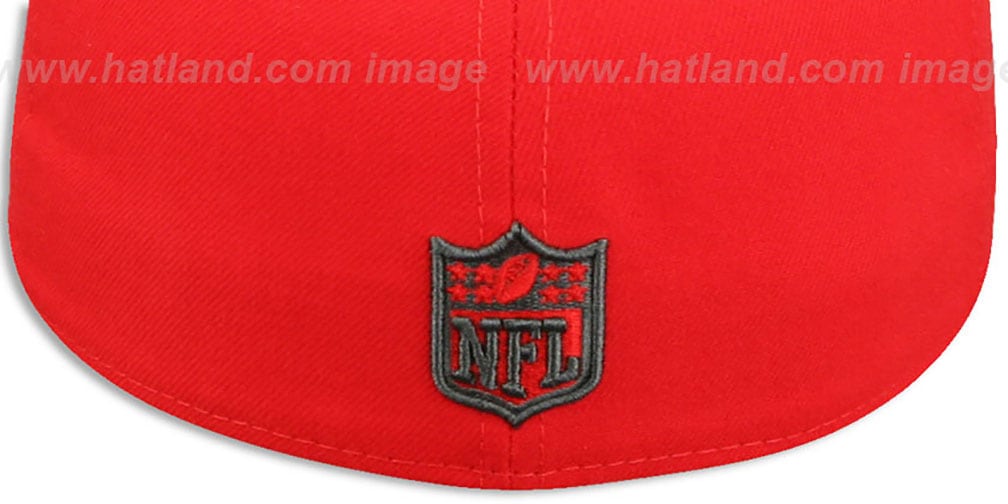 Oakland Raiders NFL TEAM-BASIC Fire Red-Charcoal Fitted Hat