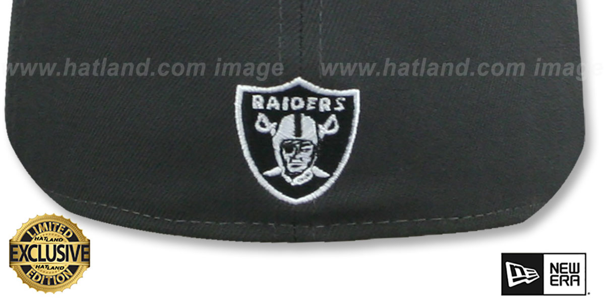 Las Vegas Raiders NFL TEAM-SCRIPT Charcoal Fitted Hat