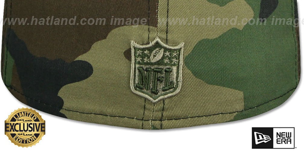Las Vegas Raiders RAIDER-NATION Army Camo-Tan Fitted Hat