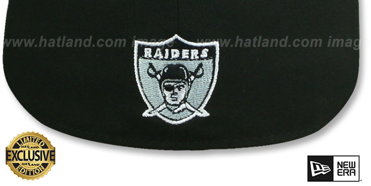 Oakland/Las Vegas Raiders THROWBACK NFL SHIELD-BASIC Black-Grey F