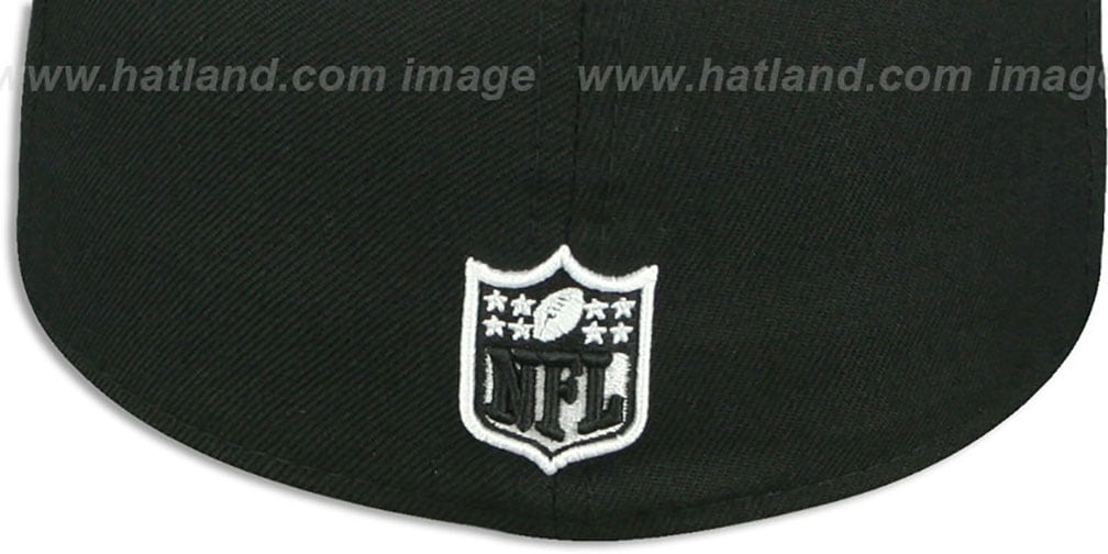 Los Angeles Rams SCRIPT TEAM-BASIC Black-White Fitted Hat