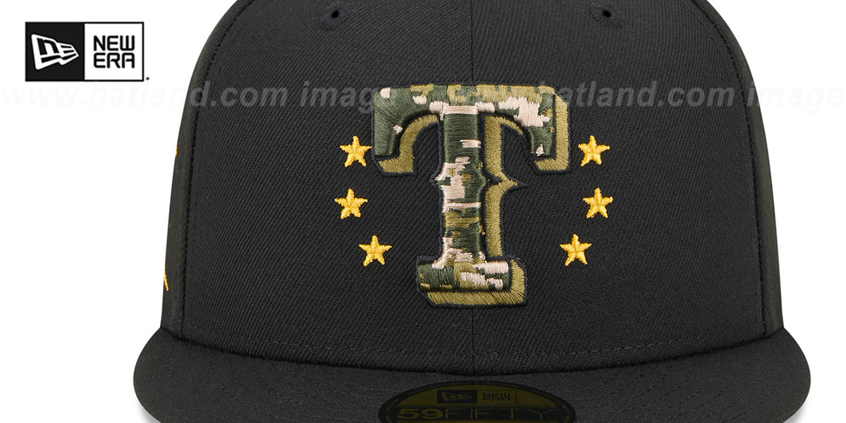 Texas Rangers 2024 ARMED FORCES STARS N STRIPES Hat