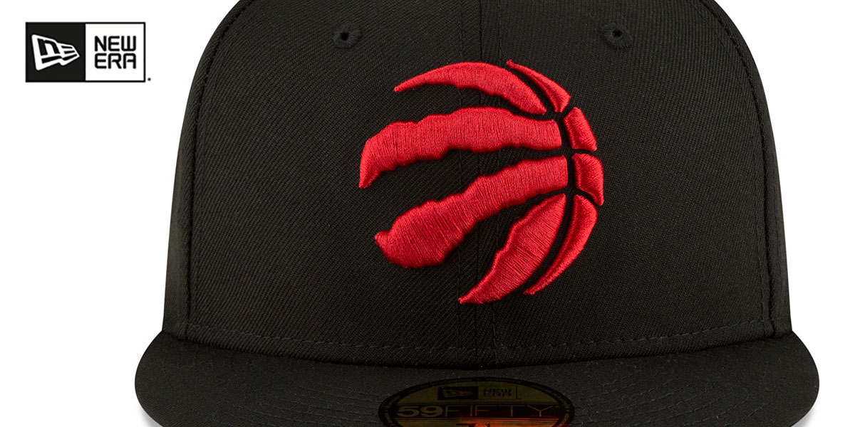 Toronto Raptors NBA TEAM-BASIC Black Fitted Hat by New Era