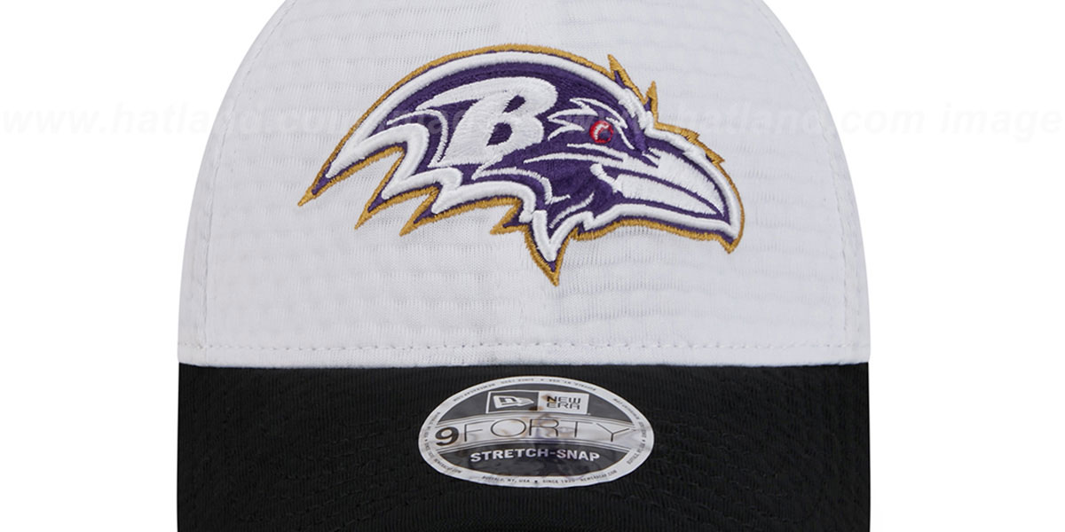 Baltimore Ravens 2024 NFL TRAINING CAMP STRETCH-SNAP Hat