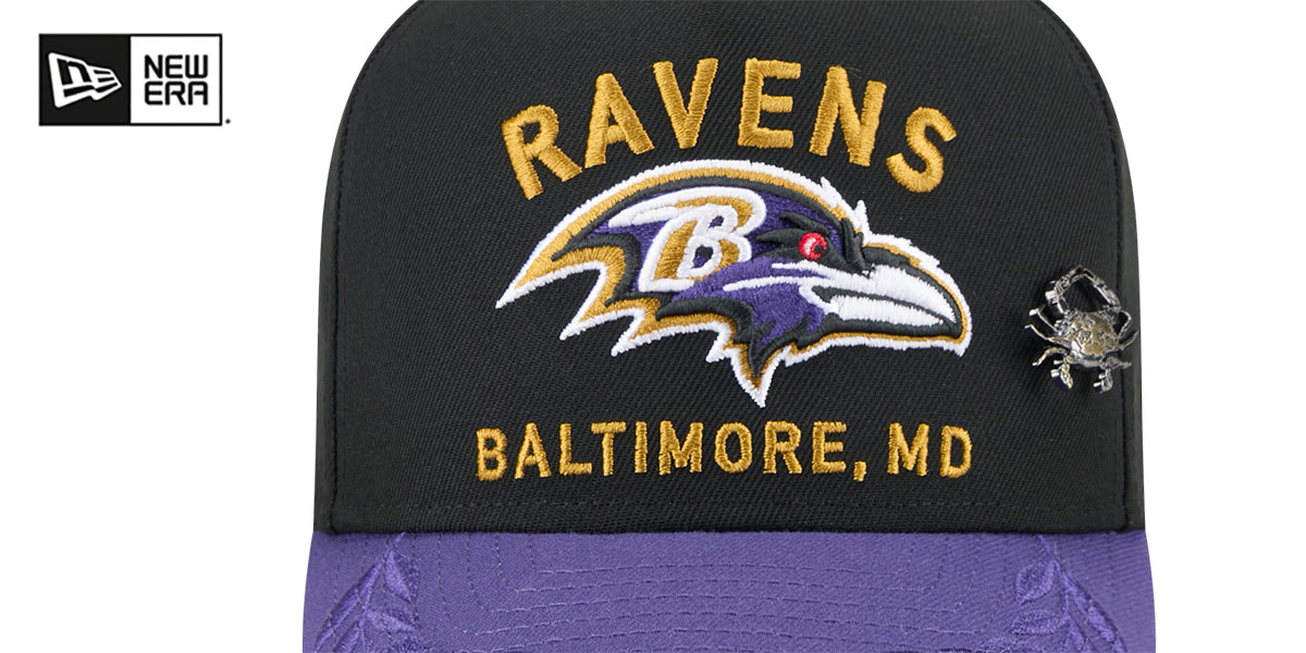 Baltimore Ravens 2025 NFL DRAFT ONSTAGE A-FRAME Black-Purple Fitt