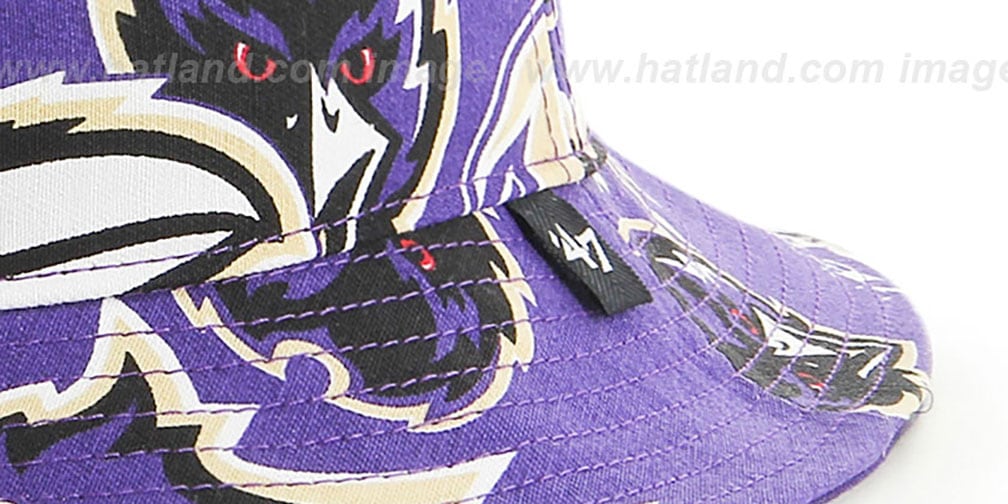 Baltimore Ravens BRAVADO BUCKET Hat by Twins 47 Brand