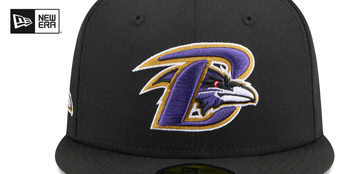 Baltimore Ravens DECEPTOR Black Fitted Hat by New Era