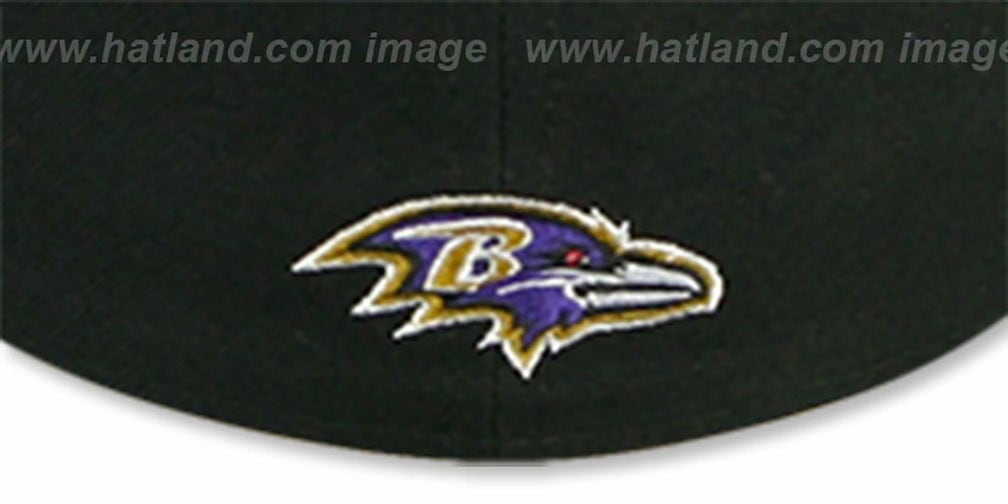 Baltimore Ravens NFL 2T CHOP-BLOCK Black-Purple Fitted Hat