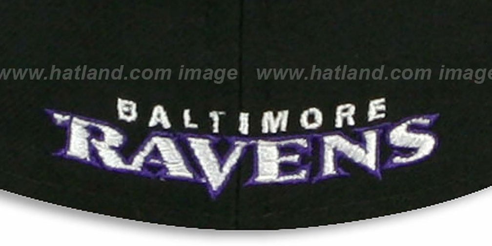 Baltimore Ravens NFL 2T-TEAM-BASIC Black-Purple Fitted Hat