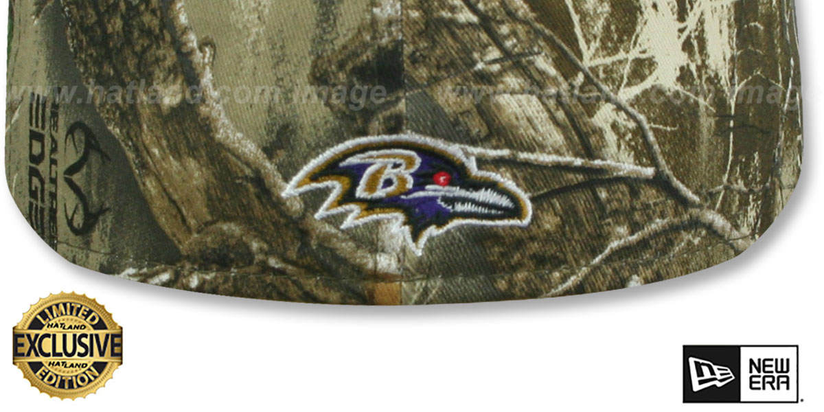 Baltimore Ravens NFL LIGATURE Realtree Camo Fitted Hat