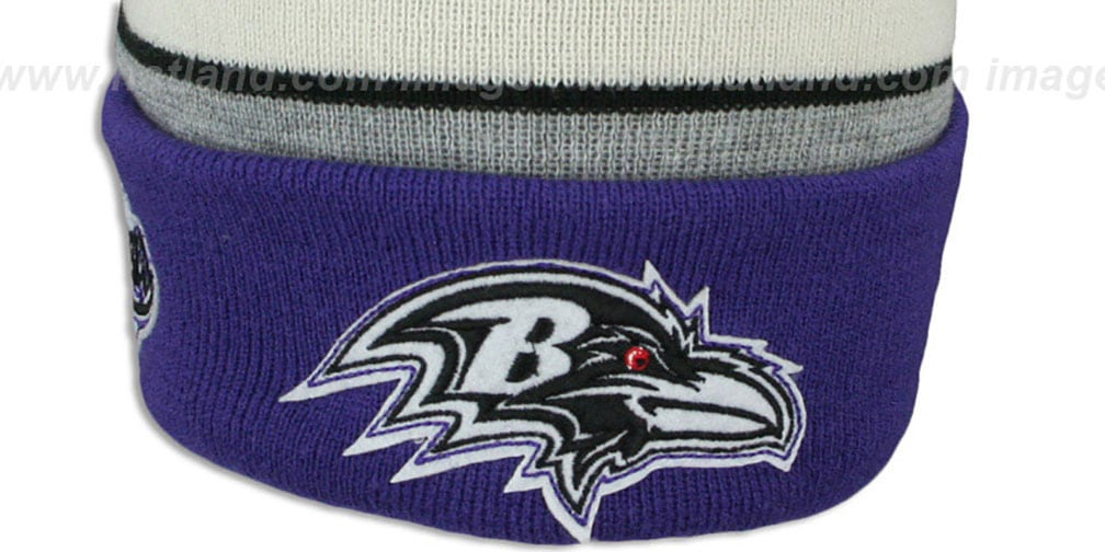 Baltimore Ravens WINTER TRADITION Knit Beanie Hat by New Era