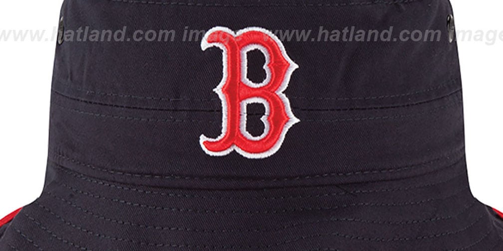 Boston Red Sox BASIC-ACTION Navy Bucket Hat by New Era