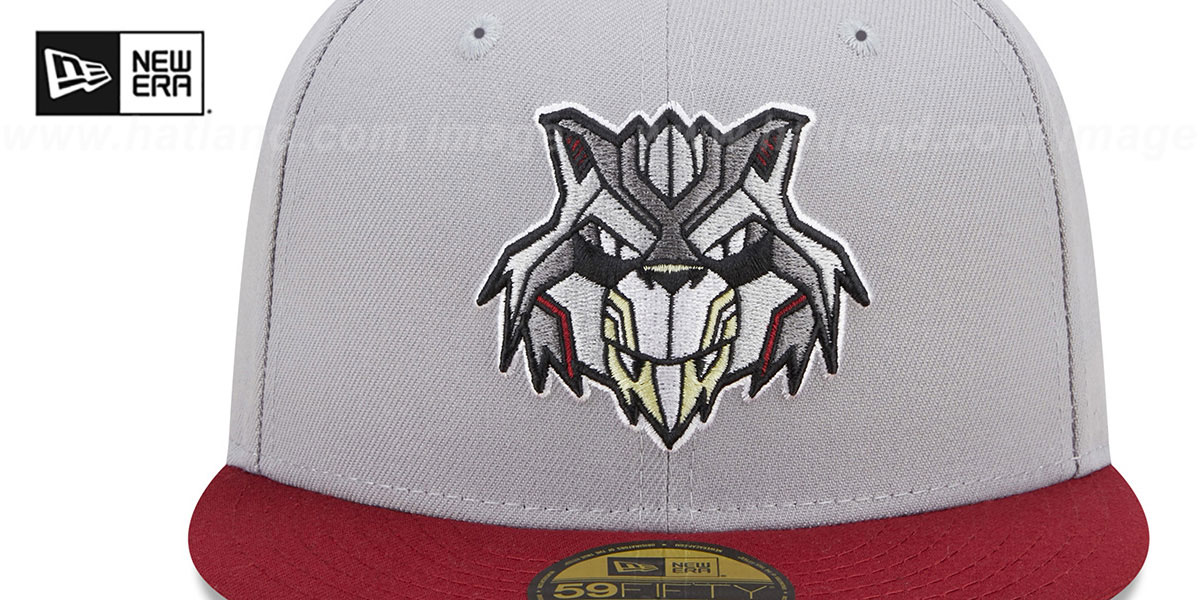 Sacramento River Cats MILB MARVEL DEFENDERS Grey-Burgundy Fitted
