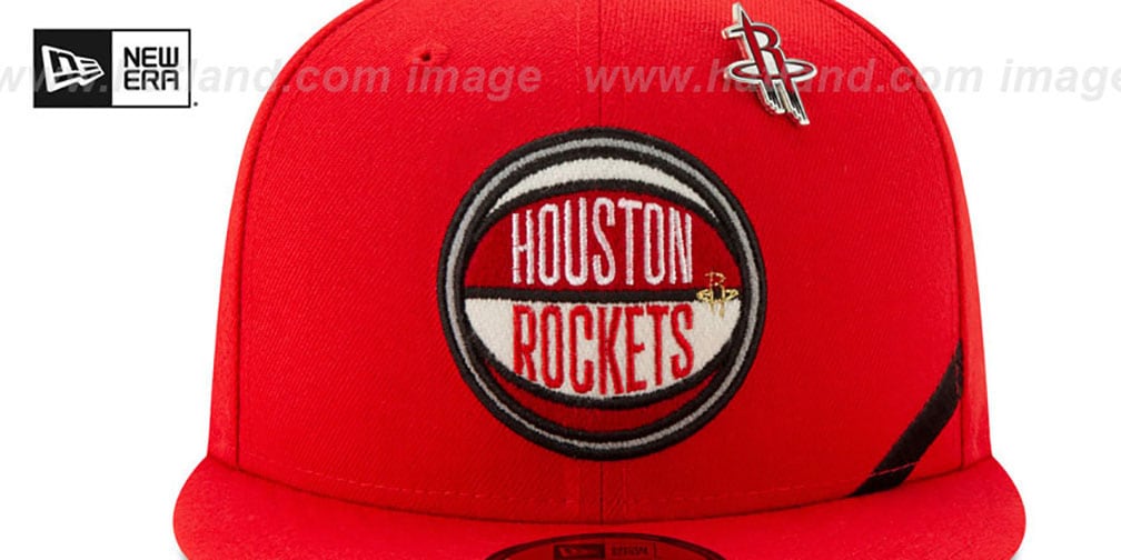 Houston Rockets 2019 NBA DRAFT Red Fitted Hat by New Era