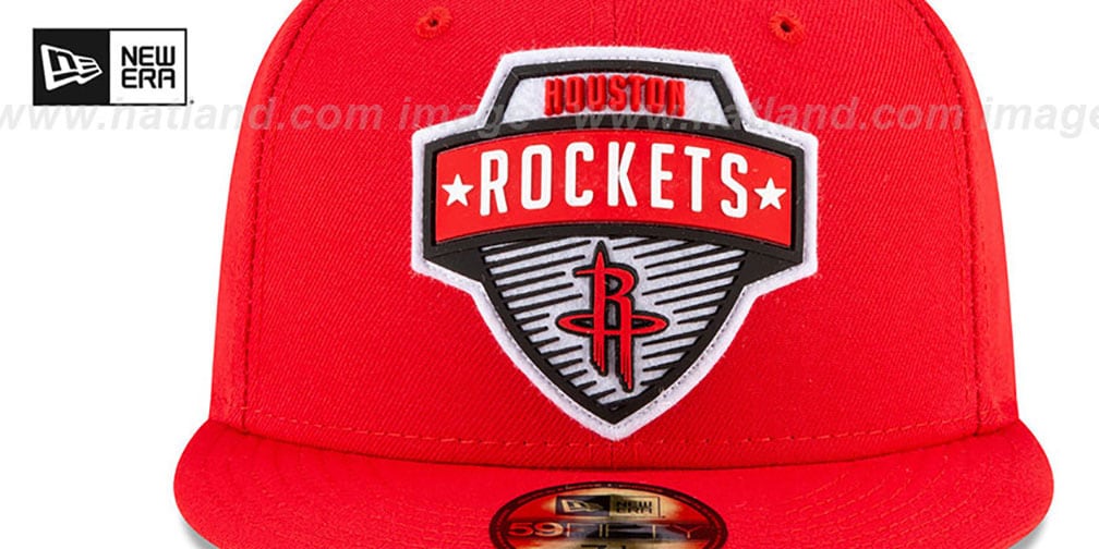 Houston Rockets 2020 NBA TIP OFF Red Fitted Hat by New Era