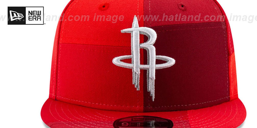 Houston Rockets TEAM PATCHWORK SNAPBACK Hat by New Era