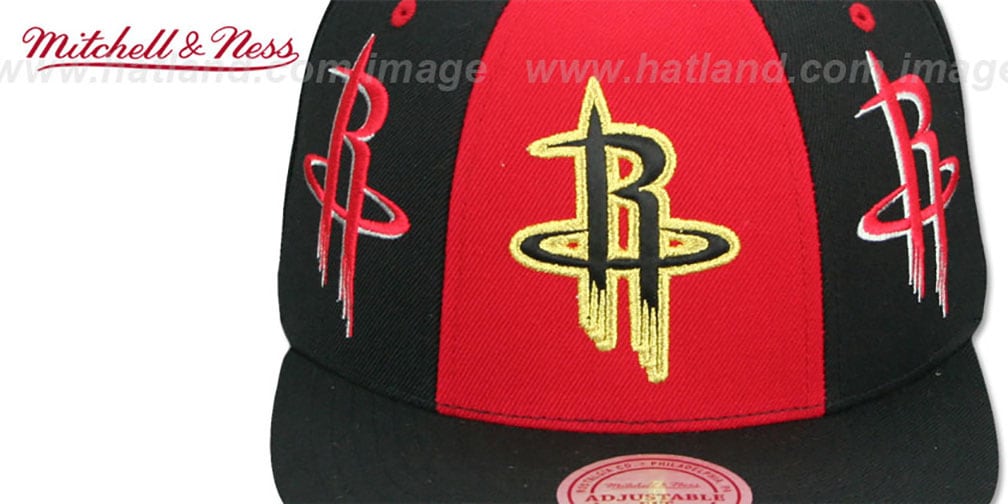 Houston Rockets TRIPLE STACK SNAPBACK Red-Black Hat