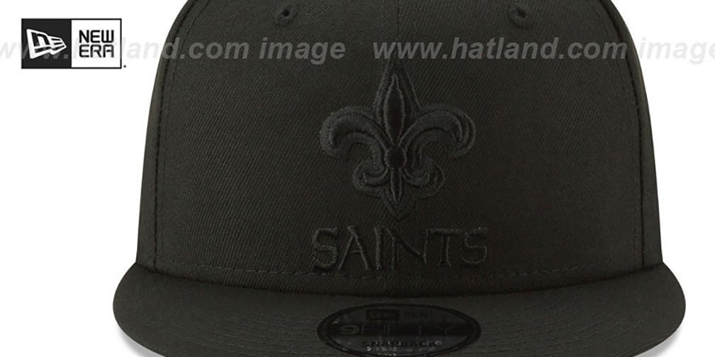 New Orleans Saints TEAM-BASIC BLACKOUT SNAPBACK Hat