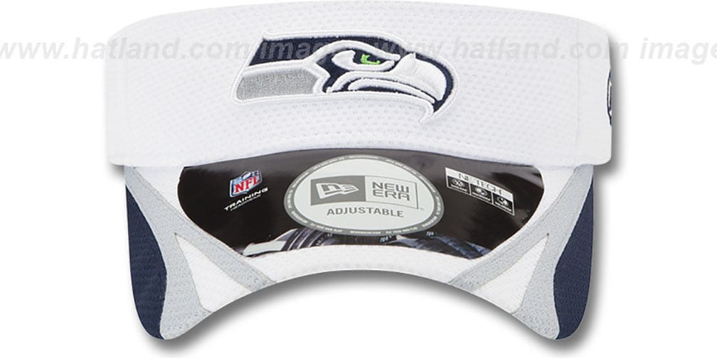 Seattle Seahawks 2014 NFL TRAINING White Visor by New Era