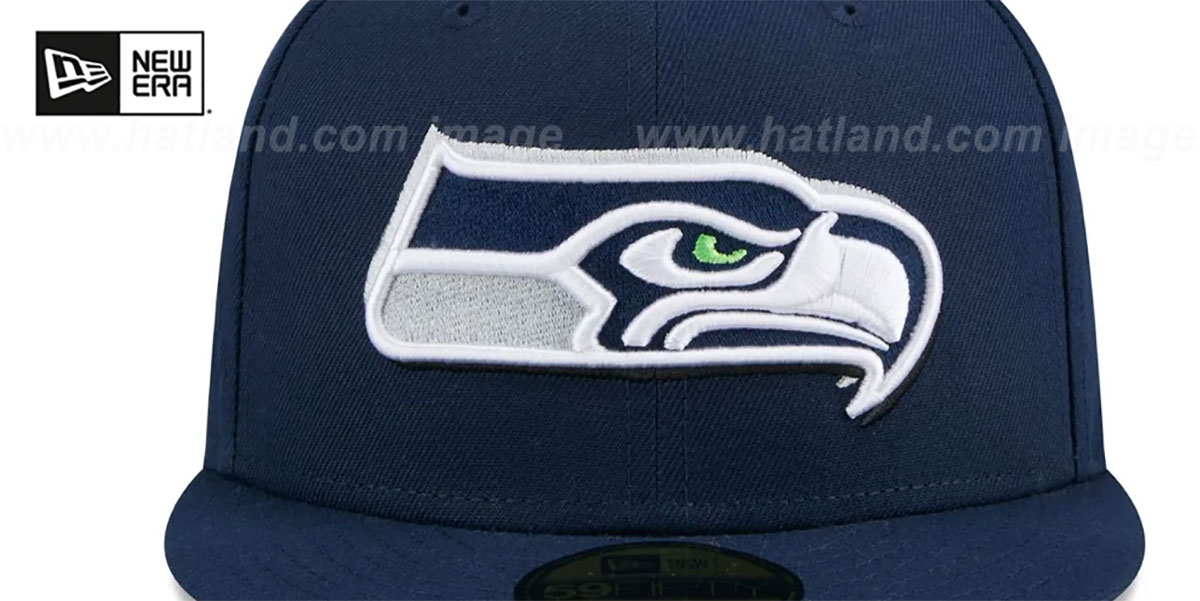 Seattle Seahawks 2024 NFL DRAFT Navy Fitted Hat by New Era