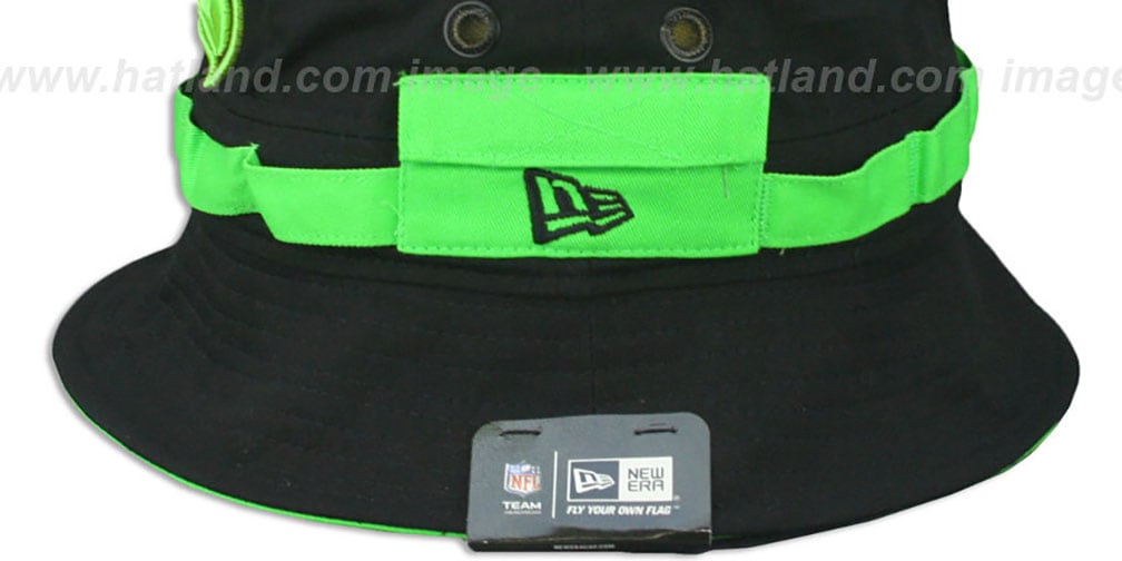 Seattle Seahawks ADVENTURE Black Bucket Hat by New Era