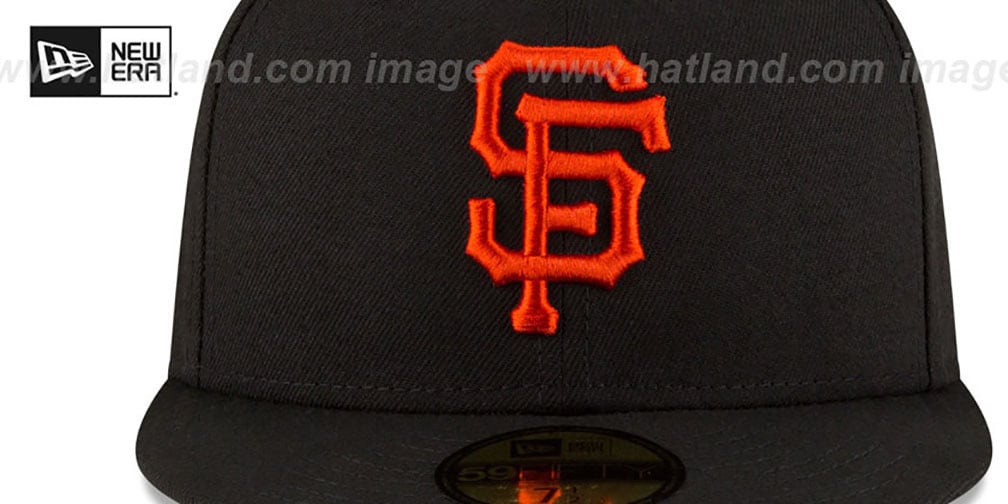 San Francisco SF Giants TEAM-SUPERB Black Fitted Hat