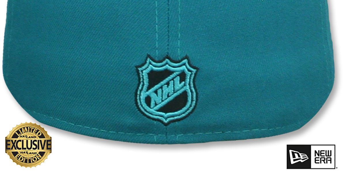San Jose Sharks NHL TEAM-BASIC Teal-Black Fitted Hat
