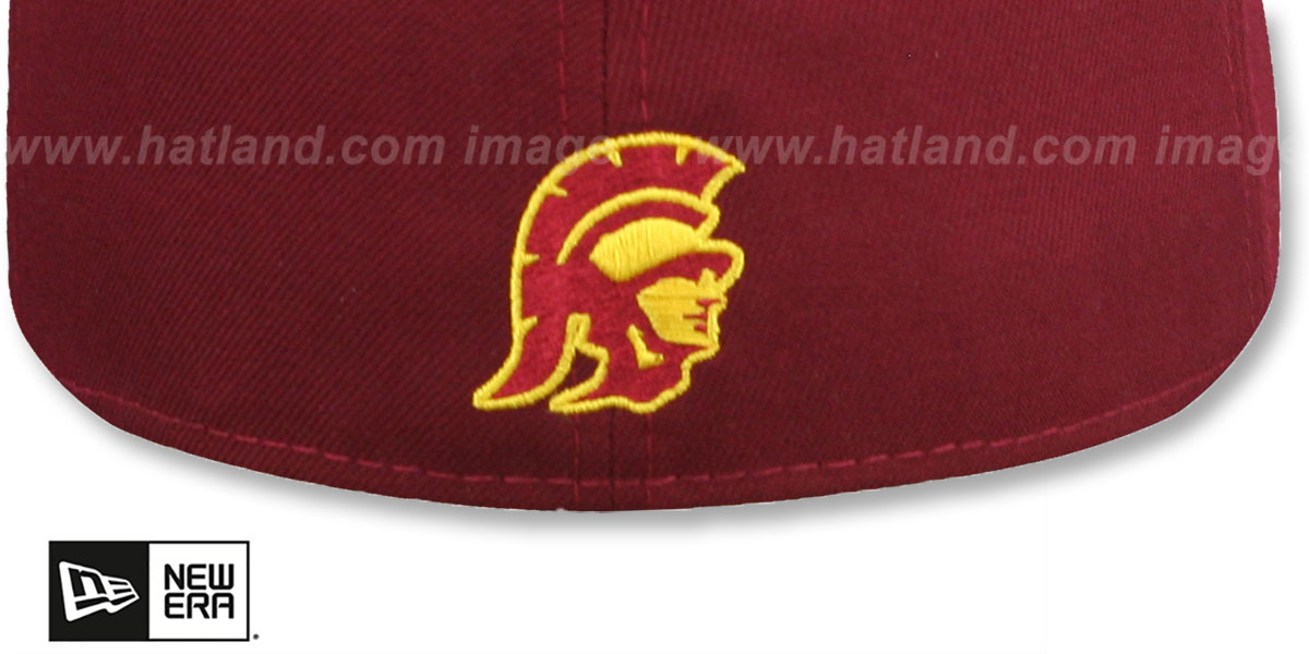 Southern California Southern Cal NCAA TEAM-SCRIPT Burgundy Fitted