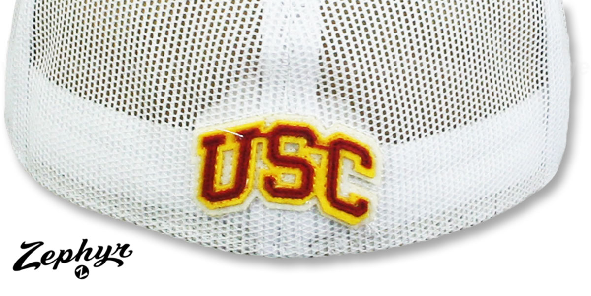 Southern California Southern Cal SCRIPT-MESH Grey-White Fitted Ha