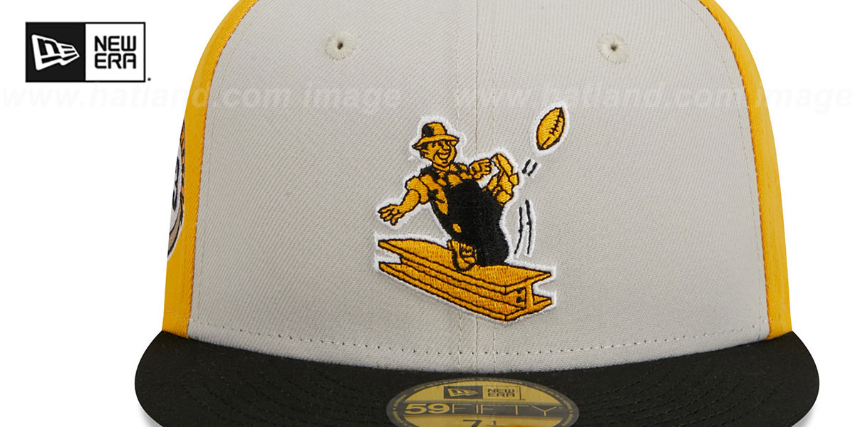 Pittsburgh Steelers HISTORIC SIDELINE PINWHEEL Fitted Hat