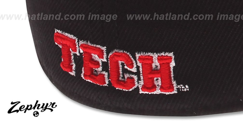 Texas Tech DH Fitted Hat by ZEPHYR - black