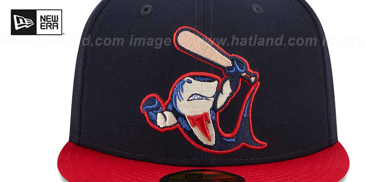 Clearwater Threshers MILB MARVEL DEFENDERS Navy-Red Fitted Hat