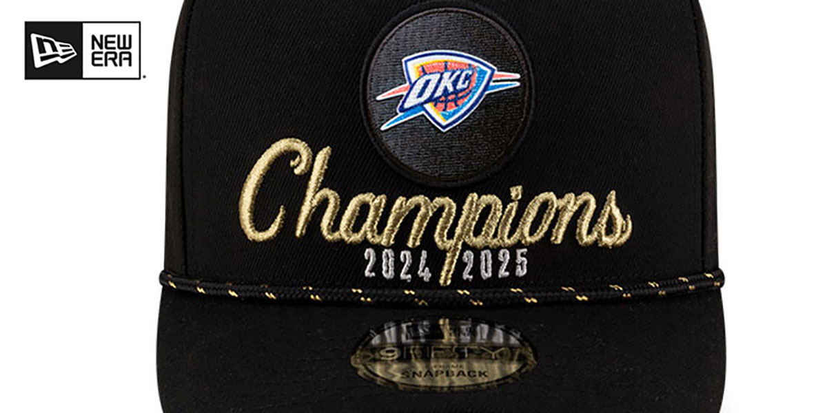 Oklahoma City Thunder 2025 NBA CHAMPS LOCKER ROOM SNAPBACK Hat